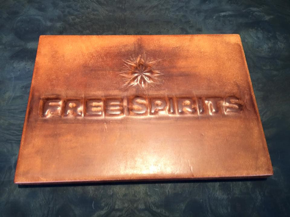 Original leather signboard – FREE SPIRITS JAPAN